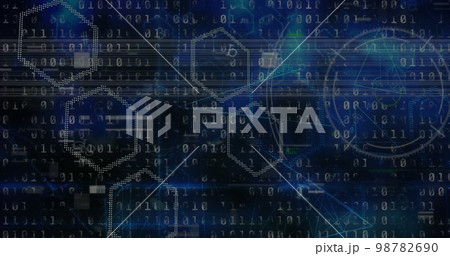 Composition of interference over binary coding...のイラスト素材 [98782690] - PIXTA
