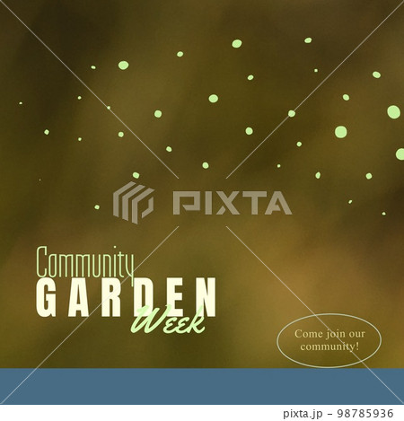 Composition of community garden week text and...のイラスト素材 [98785936] - PIXTA