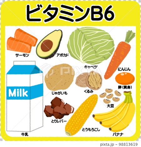 Illustration of vitamin B6 - Stock Illustration [98813619] - PIXTA