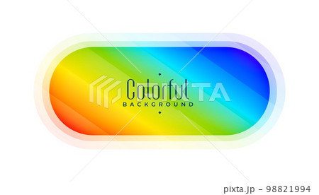 stylish rainbow colors frame abstract backgroundのイラスト素材 [98821994] - PIXTA