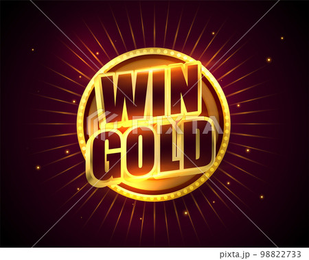 win gold gifts or prizes label backgroundのイラスト素材 [98822733] - PIXTA