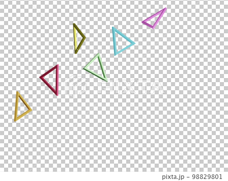 Multiple colorful equilateral triangle frames.... - Stock Illustration ...