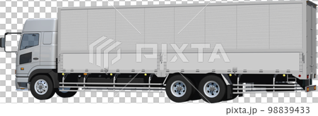Original large truck, wing van clipping image... - Stock Illustration ...