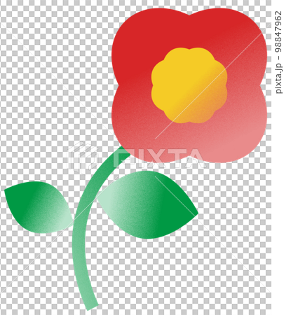 Noisy red flower icon - Stock Illustration [98847962] - PIXTA