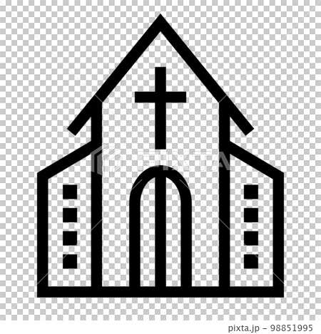 Church icon. Christian faith. vector. - Stock Illustration [98851995 ...