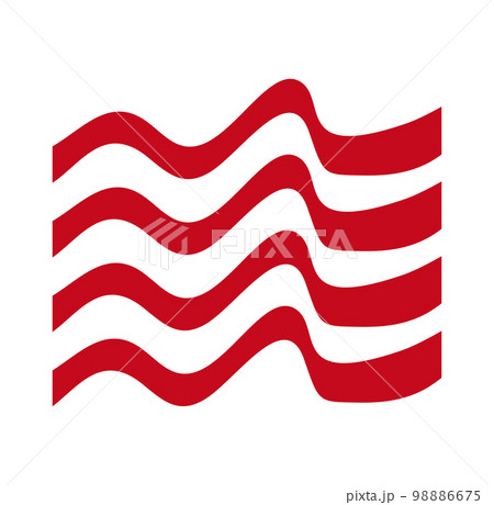 Waving Flag logo Vector Iconのイラスト素材 [98886675] - PIXTA