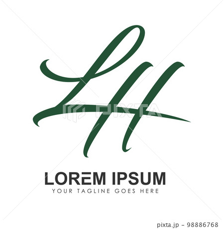 Monogram Logo Initial Letters LHのイラスト素材 [98886768] - PIXTA