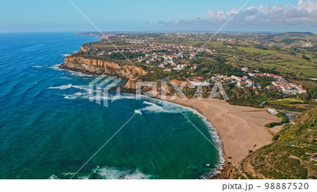 Beautiful coastline seascape in Europe. ...の写真素材 [98887520] - PIXTA