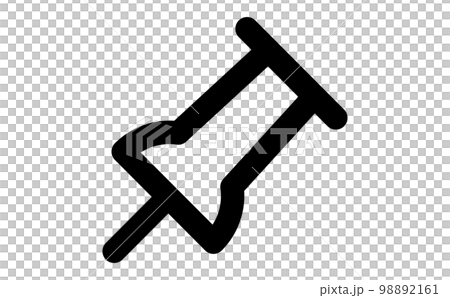 ピンのアイコン01のイラスト素材 [98892161] - PIXTA