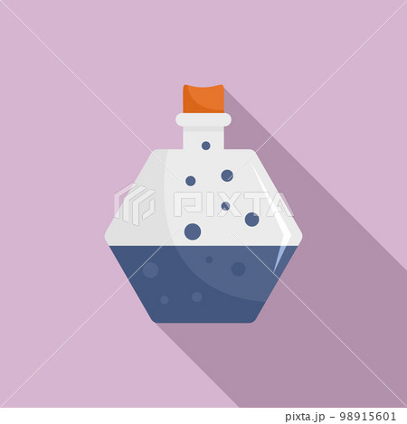 Blue potion icon. Flat illustration of blue...のイラスト素材 [98915601] - PIXTA
