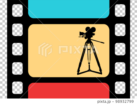 映画フィルムフレームのイラスト素材 [98932799] - PIXTA