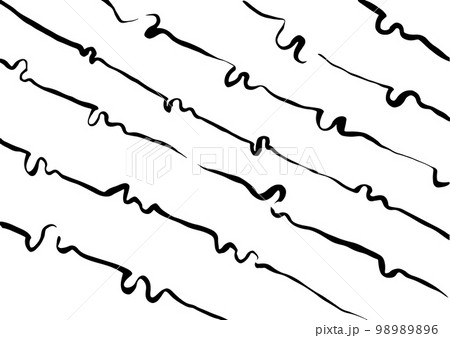 Random Brush Zigzag Lines Patternのイラスト素材 [98989896] - PIXTA