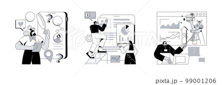 Targeting strategy abstract concept vector...のイラスト素材 [99001206] - PIXTA