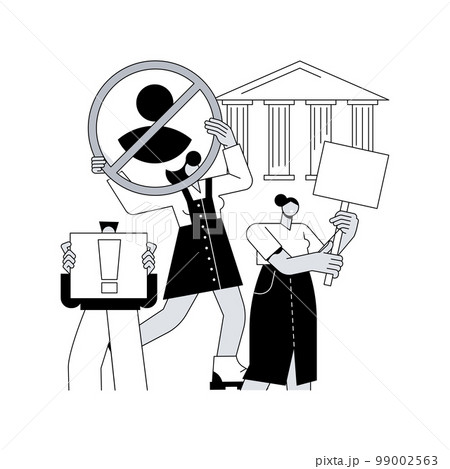 Political protest abstract concept vector...のイラスト素材 [99002563] - PIXTA