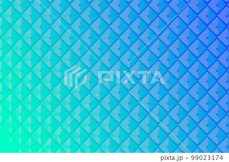 Pattern with geometric elements in blue tones...のイラスト素材 [99023174] - PIXTA