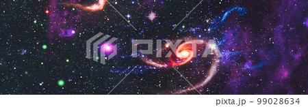 Panorama universe space beautiful science...の写真素材 [99028634] - PIXTA