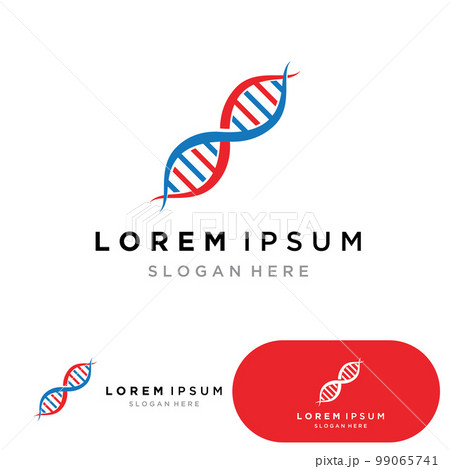 DNA Genetic Logo Icon Design Template Vectorのイラスト素材 [99065741] - PIXTA