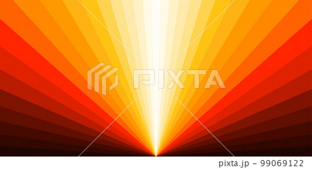 Abstract sunrise line background template.のイラスト素材 [99069122] - PIXTA