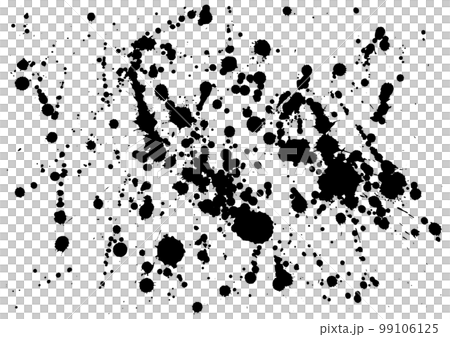 Ink droplets scattered all over - Stock Illustration [99106125] - PIXTA
