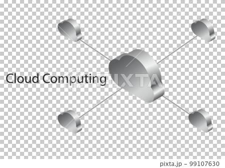 graphics Cloud concept cloud computing of a...のイラスト素材 [99107630] - PIXTA