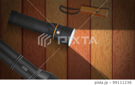 Flashlight On Table Compositionのイラスト素材 [99111236] - PIXTA