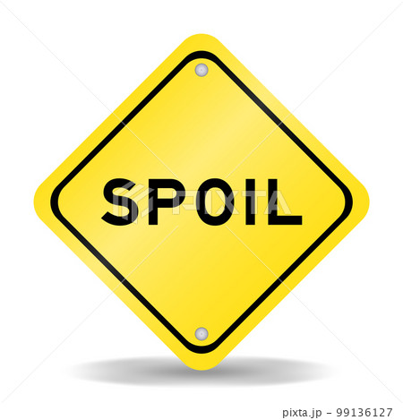 Yellow color transportation sign with word...のイラスト素材 [99136127] - PIXTA