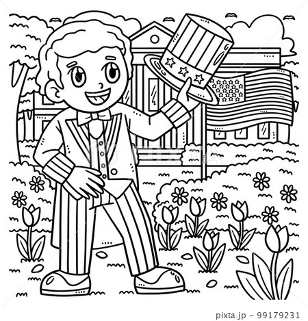 Uncle Sam Coloring Pages