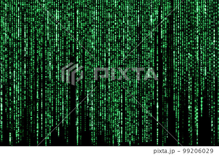 Matrix falling codeのイラスト素材 [99206029] - PIXTA