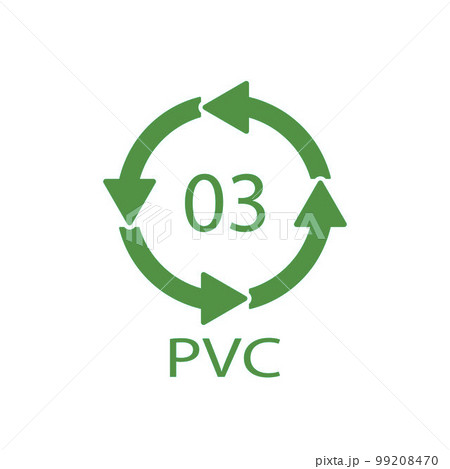 High-density Polyethylene 03 PVC Icon Symbolのイラスト素材 [99208470] - PIXTA