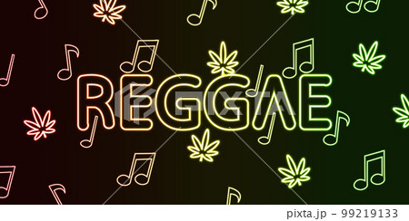 reggae music-themed background, suitable for...のイラスト素材 [99219133] - PIXTA