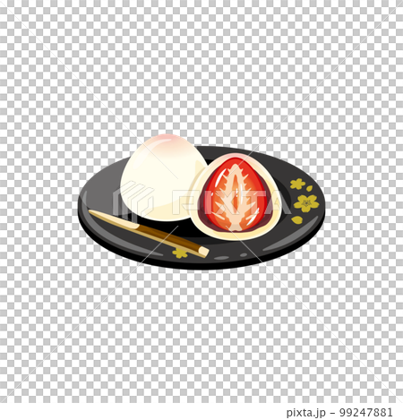 Strawberry Daifuku 2 - Stock Illustration [99247881] - PIXTA