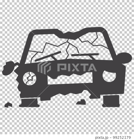car is broke, solid icon - Stock Illustration [99252179] - PIXTA