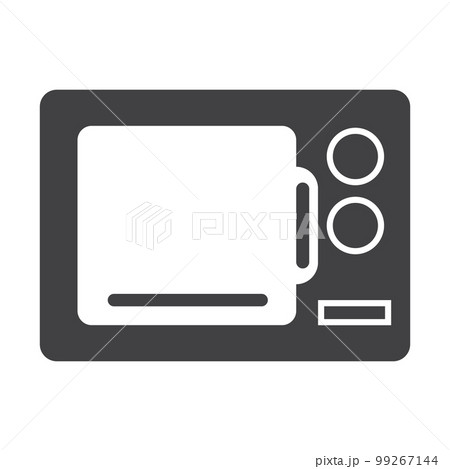 microwaves electric oven solid iconのイラスト素材 [99267144] - PIXTA