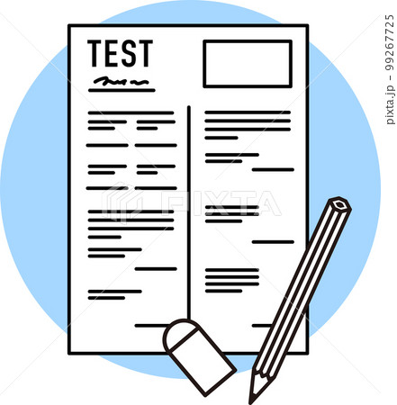 テスト 回答用紙 のイラスト素材 [99267725] - PIXTA