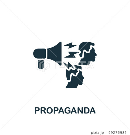 Propaganda icon. Monochrome simple sign from...のイラスト素材 [99276985] - PIXTA