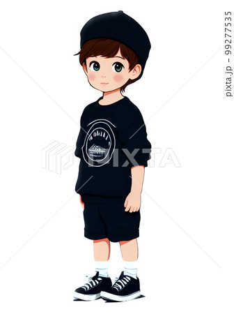 少年、人物、男、帽子、人、かわいい、男の子、挿絵、子供、幼稚園、保育園、キッズモデル、子役、子供モデのイラスト素材 [99277535 ...