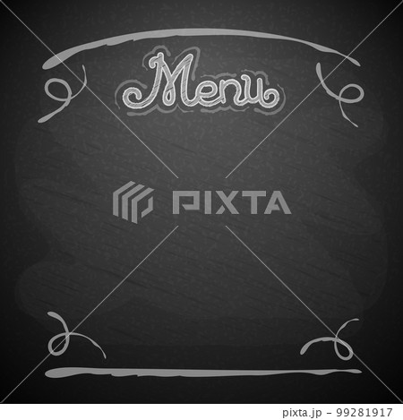 Chalkboard Lettering Menu