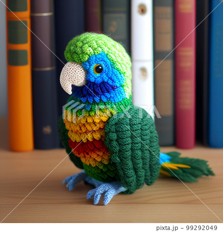 Parrot Yarn Amigurumi. Generative AI Handmade...のイラスト素材 [99292049] - PIXTA