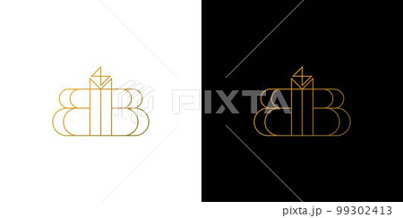 Ruby logo design with initial BB is modern and...のイラスト素材 [99302413] - PIXTA