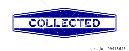 Grunge blue collected word hexagon rubber seal...のイラスト素材 [99413643] - PIXTA