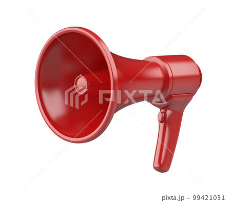 Red electric megaphoneのイラスト素材 [99421031] - PIXTA