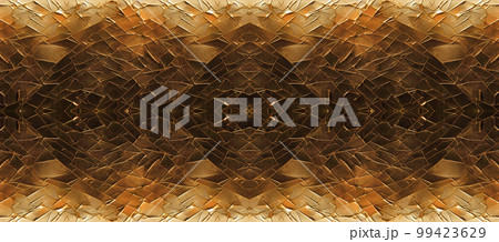 Voronoi metal structure from bronze and brass barsのイラスト素材 [99423629 ...