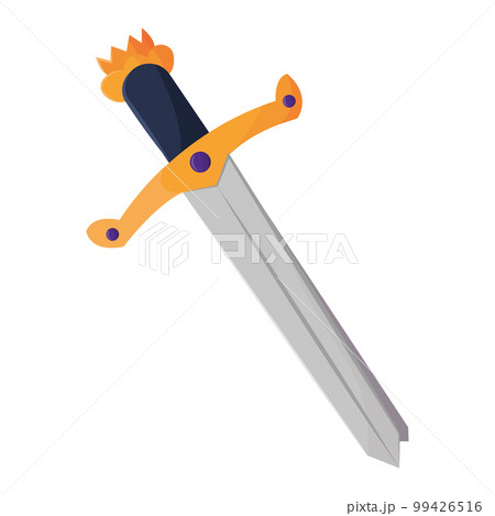Isolated broken sword weapon icon Vectorのイラスト素材 [99426516] - PIXTA