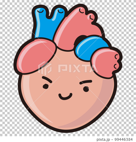 cute heart character - Stock Illustration [99446384] - PIXTA