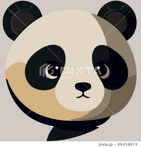 Panda Bear Face Clip Art