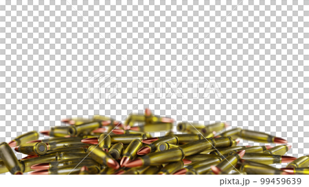 Many bullets with a transparent background 3d... - Stock Illustration ...