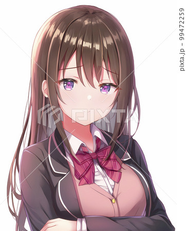 ブレザー 制服 女子生徒 JK「AI生成画像」のイラスト素材 [99472259] - PIXTA