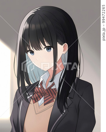 ブレザー 制服 女子生徒 JK「AI生成画像」のイラスト素材 [99472265] - PIXTA