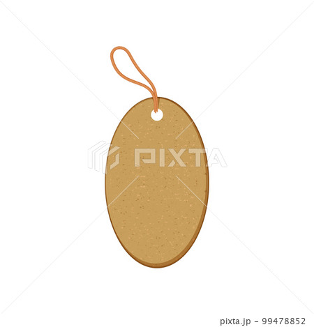 string paper tag cartoon vector illustrationのイラスト素材 [99478852] - PIXTA