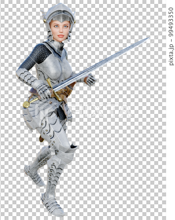 silver knight - Stock Illustration [99493350] - PIXTA